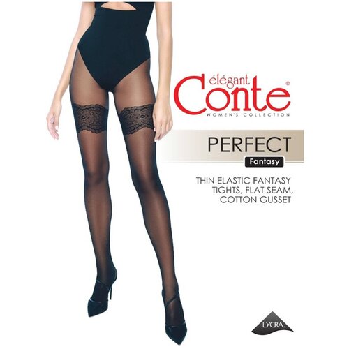 Колготки  Conte elegant Perfect, 30 den, размер 2, черный