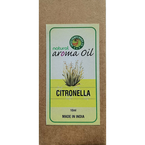 CITRONELLA Natural Aroma Oil, Aditi Perfumery (цитронелла натуральное ароматическое масло), 10 мл.