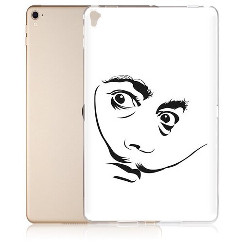 Чехол задняя-панель-накладка-бампер MyPads мужчина с длинными усами для iPad Pro 2 10.5 A1701/A1709/iPad Air 3 (2019) противоударный