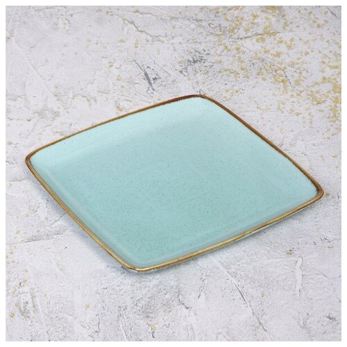 Тарелка керамическая "Tiffany Blue" обеденная 26*26*2см