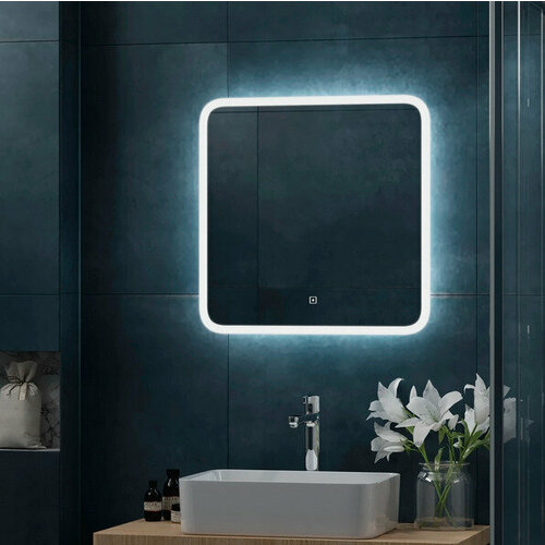 Зеркало для ванной с сенсорной подсветкой BelBagno / VAIDIRI V0001LZ /60 см х 60 см