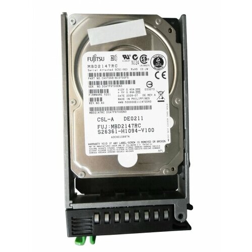 Жесткий диск Fujitsu S26361-H1094-V100 146Gb SAS 2,5" HDD