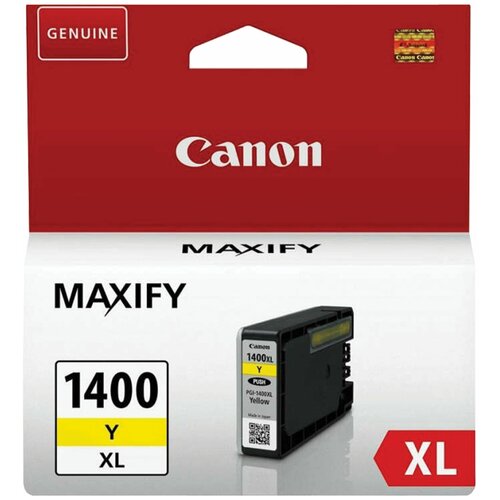 Картридж струйный CANON (PGI-1400XLY) МВ2040/МВ2340, желтый, оригинальный, ресурс 900 стр, 9204B001
