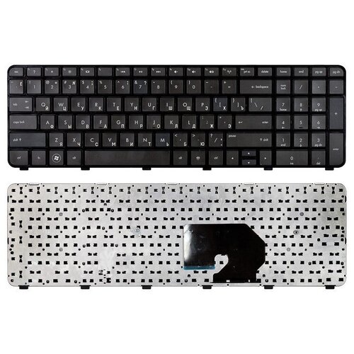 Клавиатура для ноутбука HP Pavilion dv7-6104eg черная с рамкой
