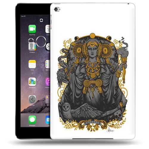 Чехол задняя-панель-накладка-бампер MyPads божество с золотыми элементами для Apple iPad Air 2 (A1566/A1567) противоударный