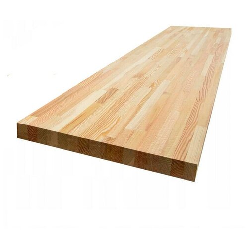 Столешница для кухни / для стола, клеевая из массива дерева Лиственница 1300х600x18мм сращенная (паркетная склейка)