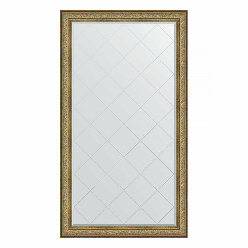 Зеркало напольное Evoform Exclusive-G Floor 1150x2050 BY 6375 с гравировкой в багетной раме - виньетка античная бронза 109 mm