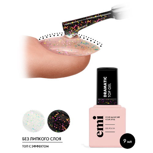 E.MiLac Dramatic Top Gel, 9 мл