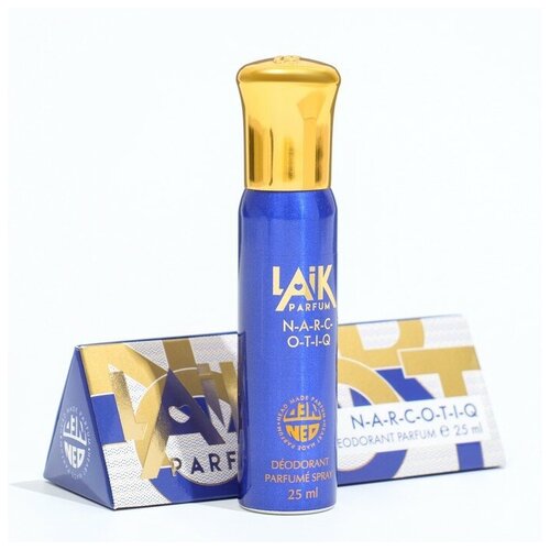 NEO Parfum Дезодорант Laik N-A-R-C-O-T-I-Q, спрей, аэрозоль, 25 мл, 34 г, 1 шт.