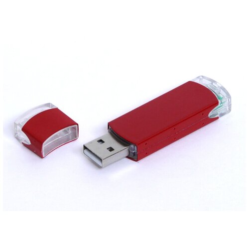 Классическая металлическая флешка для нанесения логотипа (4 Гб / GB USB 2.0 Красный/Red 014 недорого)