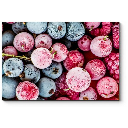 Модульная картина Ледяные ягоды 90x60