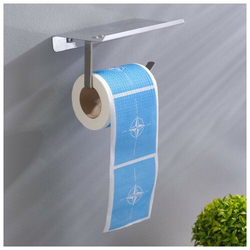 Русма Сувенирная туалетная бумага "Флаг НАТО", 9,5х10х9,5 см