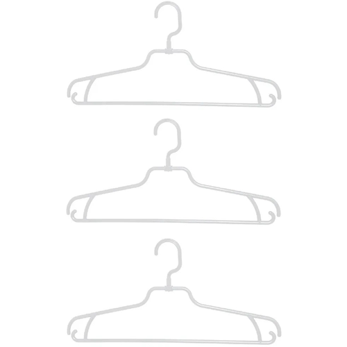Вешалки Valexa набор (костюм, платье ВК-5 3 шт 455ммх10мм) белые