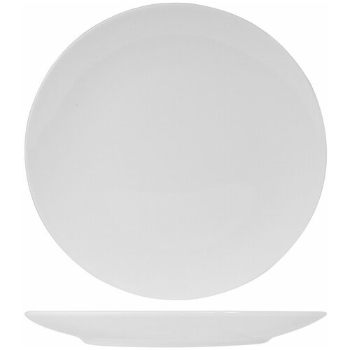 Тарелка Kunstwerk мелкая без борта 290х290х27мм, фарфор, белый
