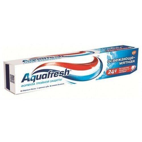 Зубная паста Aquafresh Освежающе-Мятная, 50 мл, 9шт