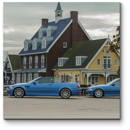 Модульная картина BMW на фене дома 40x40