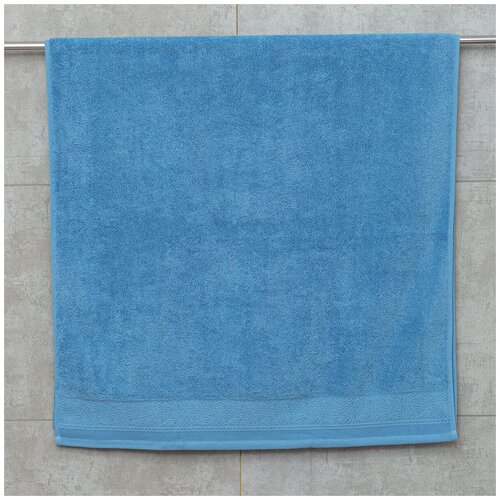 Махровое полотенце Dina Me (QD-0496) 70х140 см, цвет - Джинсовый, плотность 550 гр.