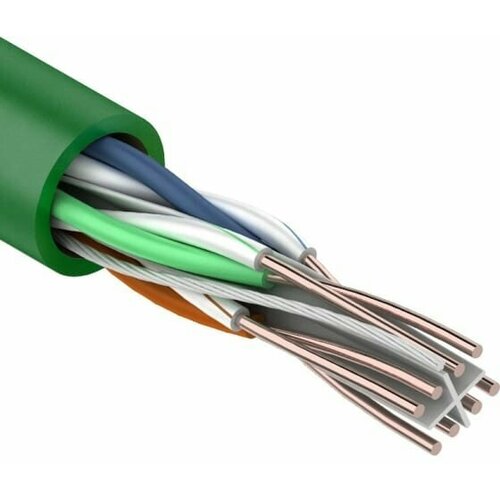 Rexant Кабель 01-0071 Кабель U UTP, CAT 6, нг А -LSLTx 4х2х0,575 мм, 23AWG, внутренний, зеленый