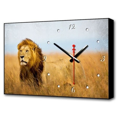 TIMEBOX Часы-картина "Царь зверей", 57х35х4 см