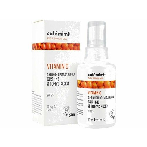 Дневной крем для лица Сияние и тонус кожи Caf mimi Vitamin C