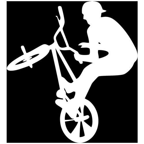 Наклейка на авто "Вело" на машину, на кузов, на стекло, на джип, спортивная, виды спорта