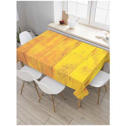 Скатерть прямоугольная JoyArty на кухонный стол "Солнечная стенка" из оксфорда, 120x145 см