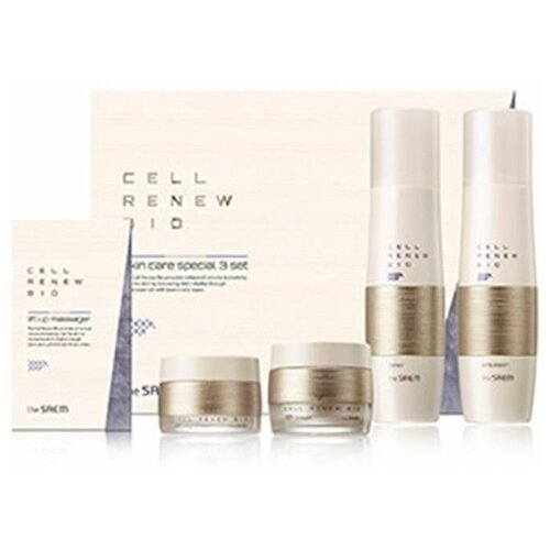 Набор The Saem Cell Renew Bio Skin Care Special 3 Set, Набор: тонер, 150 мл + эмульсия, 150 мл + крем д/лица, 50 мл + крем д/век, 30 мл