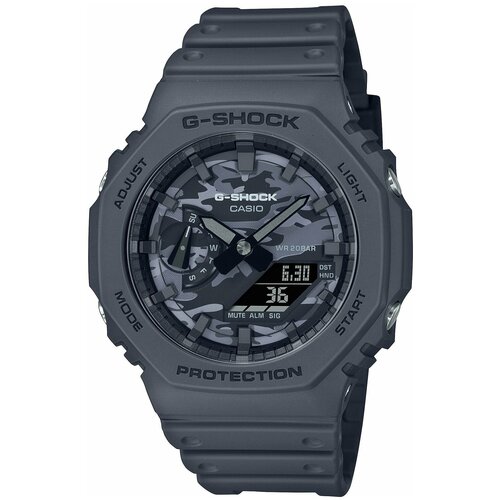 Наручные часы CASIO G-Shock GA-2100CA-8A, серый, черный