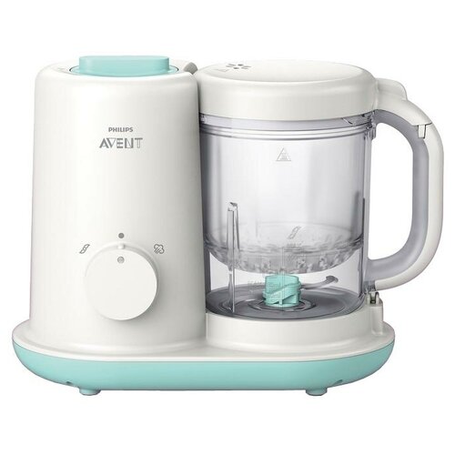 Блендер-пароварка Philips AVENT SCF862, белый/голубой