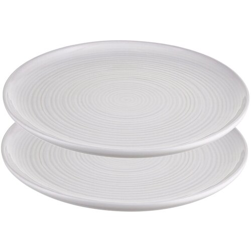 Набор обеденных тарелок In The Village, 28 см, белые, 2 шт.