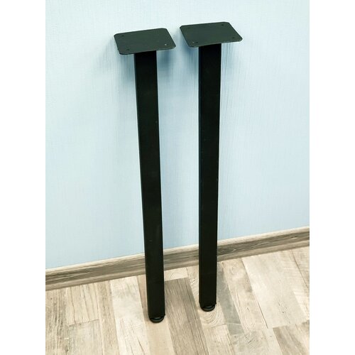 Ножки опоры для стола 1150 (2 шт.) 40х20, металлические регулируемые черные барные Лофт