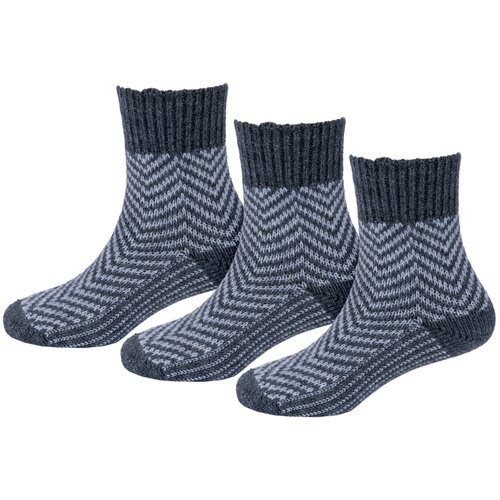 Носки RuSocks 3 пары, размер 13-14, серый