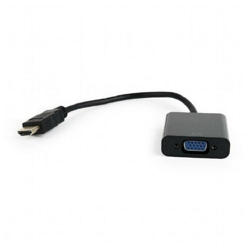 Cablexpert Переходник HDMI - VGA, M/F, 0.15 метра, Cablexpert, черный, A-HDMI-VGA-04