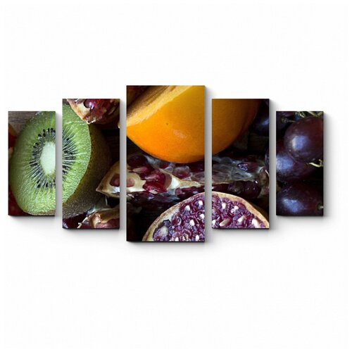 Модульная картина Экзотические фрукты 210x116
