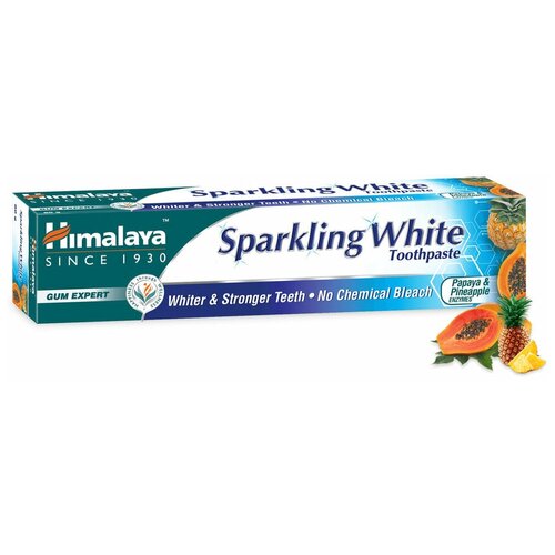 Зубная паста Отбеливающая (Sparkling White Toothpaste) 80 гр./Himalaya/Хималая/Гималая