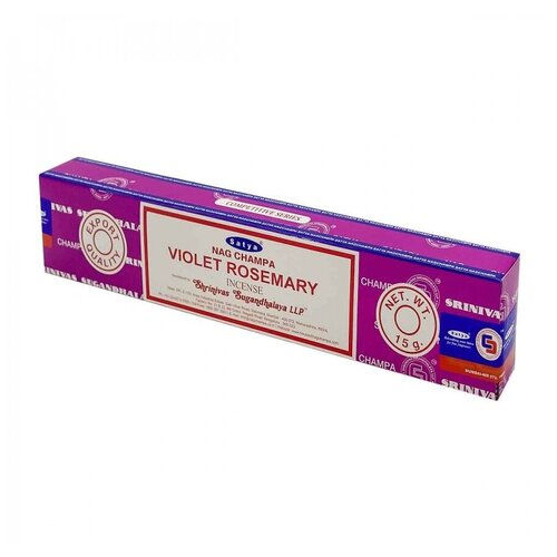 Благовоние Фиалка Розмарин (Voilet Rosemary incense sticks) Satya | Сатья 15г