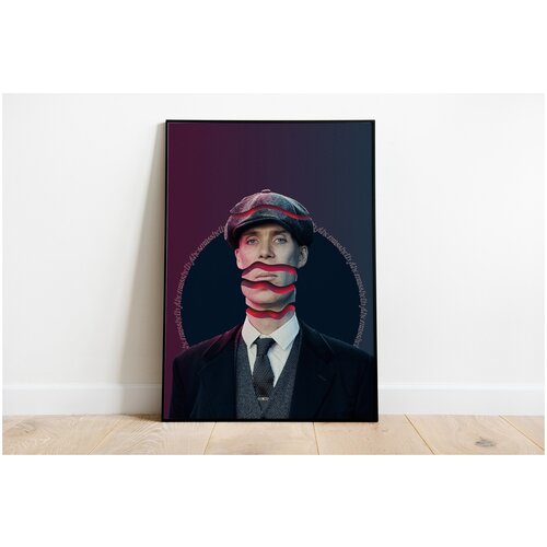 Плакат "Томас Шелби " / Формат А4 (21х30 см) / Постер для интерьера (c черной рамкой)