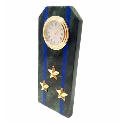 Подарки Настольные часы "Погон капитана 1 ранга" (15 см)