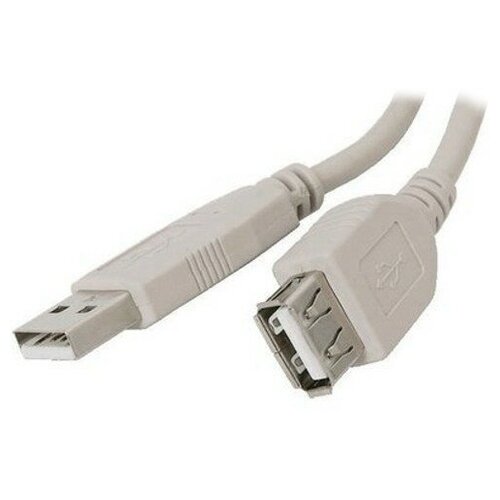Удлинитель USB2.0 Am-Af Cablexpert CC-USB2-AMAF-75CM серый - кабель 0.75 метра