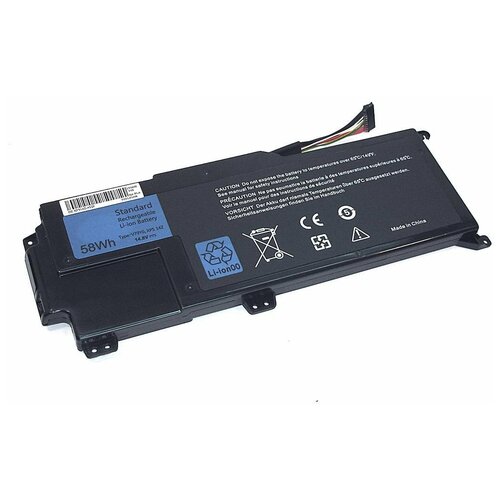 Аккумуляторная батарея для ноутбука Dell XPS 14Z 14.8V 58Wh черная OEM