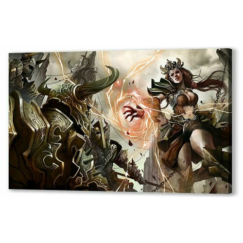 Плакат, постер на бумаге Diablo III. Размер 21 х 30 см