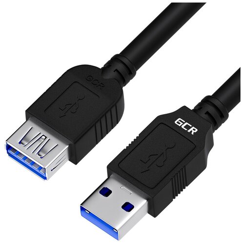 Удлинитель GCR USB 3.0 AM/AF 3.0 метра, черный (7752702)