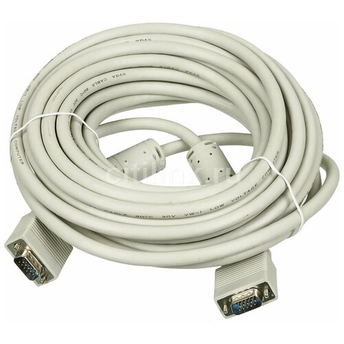 Кабель VGA DB15 (m) - DB15 (m), ферритовый фильтр , 10м [cable10]