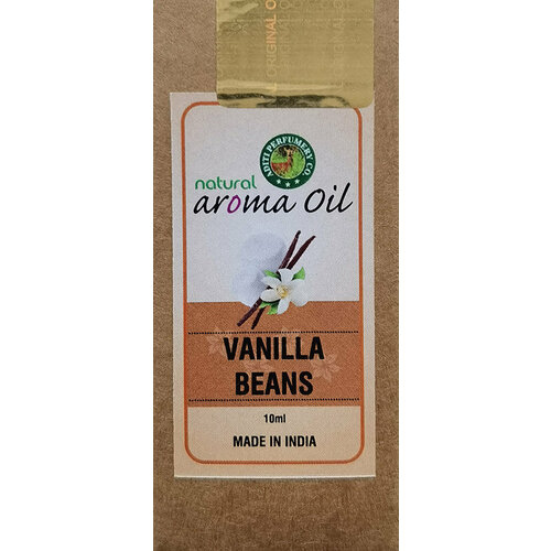 VANILLA BEANS Natural Aroma Oil, Aditi Perfumery (стручки ванили натуральное ароматическое масло), 10 мл.