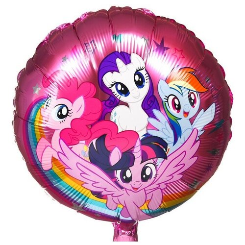 Воздушный шарик, фольгированный "Команда", My Little Pony