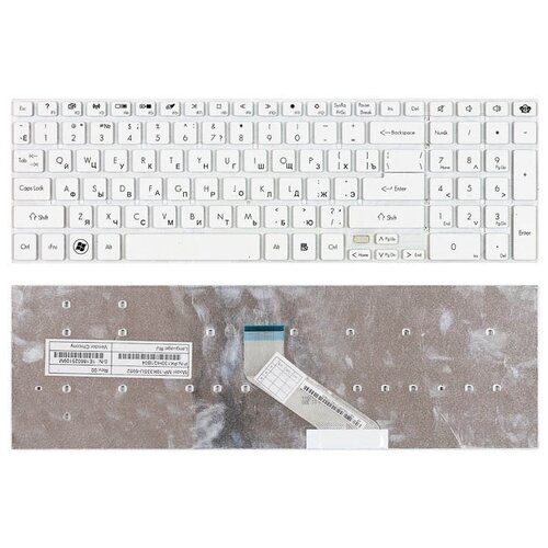 Клавиатура для ноутбука Packard Bell Easynote TV11HC белая