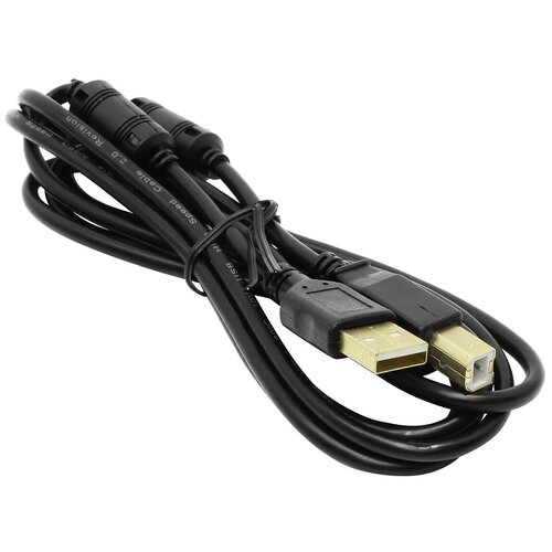 Проф. кабель 5bites UC5010-018A EXPRESS USB2.0 AM-BM, ферритовые кольца, 1.8м