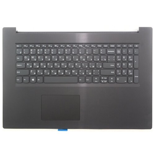 Клавиатура для ноутбука Lenovo V340-17IWL, Русская, черная с черным топкейсом