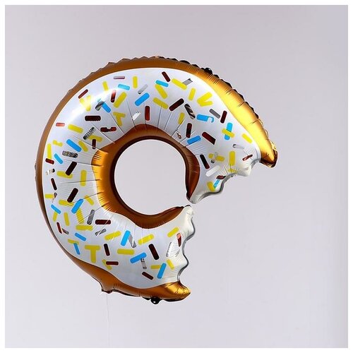 Шар фольгированный 24" «Пончик», фигура, цвет песочный