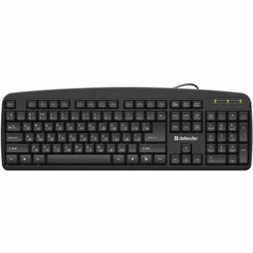 Клавиатура Defender HB-910 Office RU, черный, полноразмерная